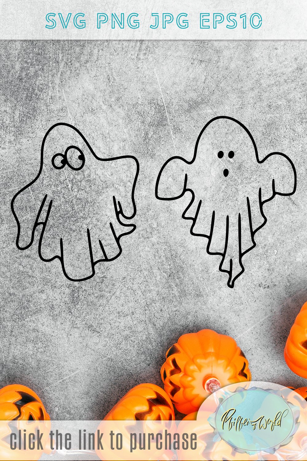Ghost Silhouettes SVG | Spooky Halloween Decorations