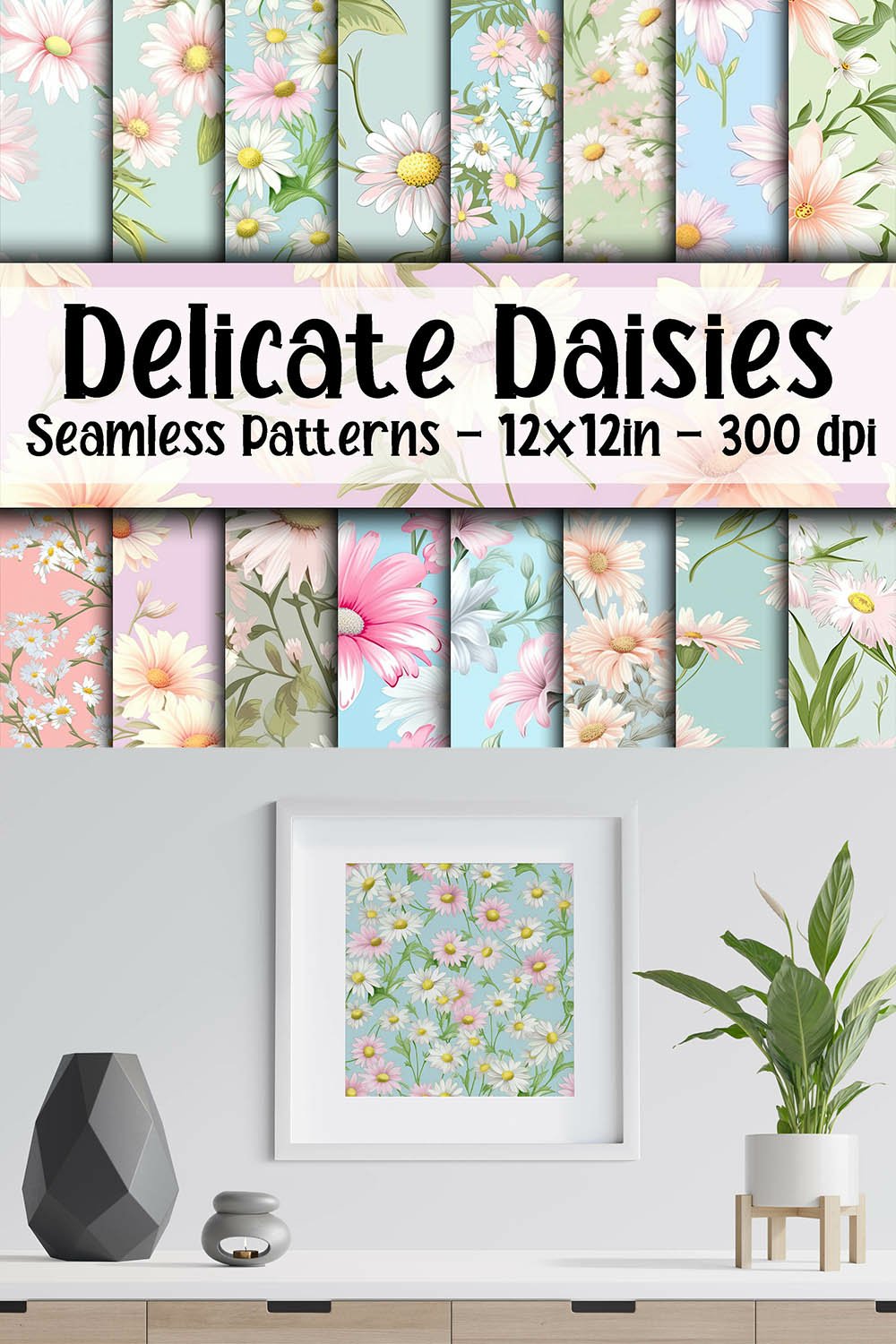 Seamless Cherry Blossoms Digital Paper