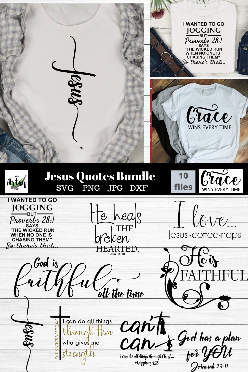 Faith quotes Bundle svg png dxf jpg, Christian (514286)