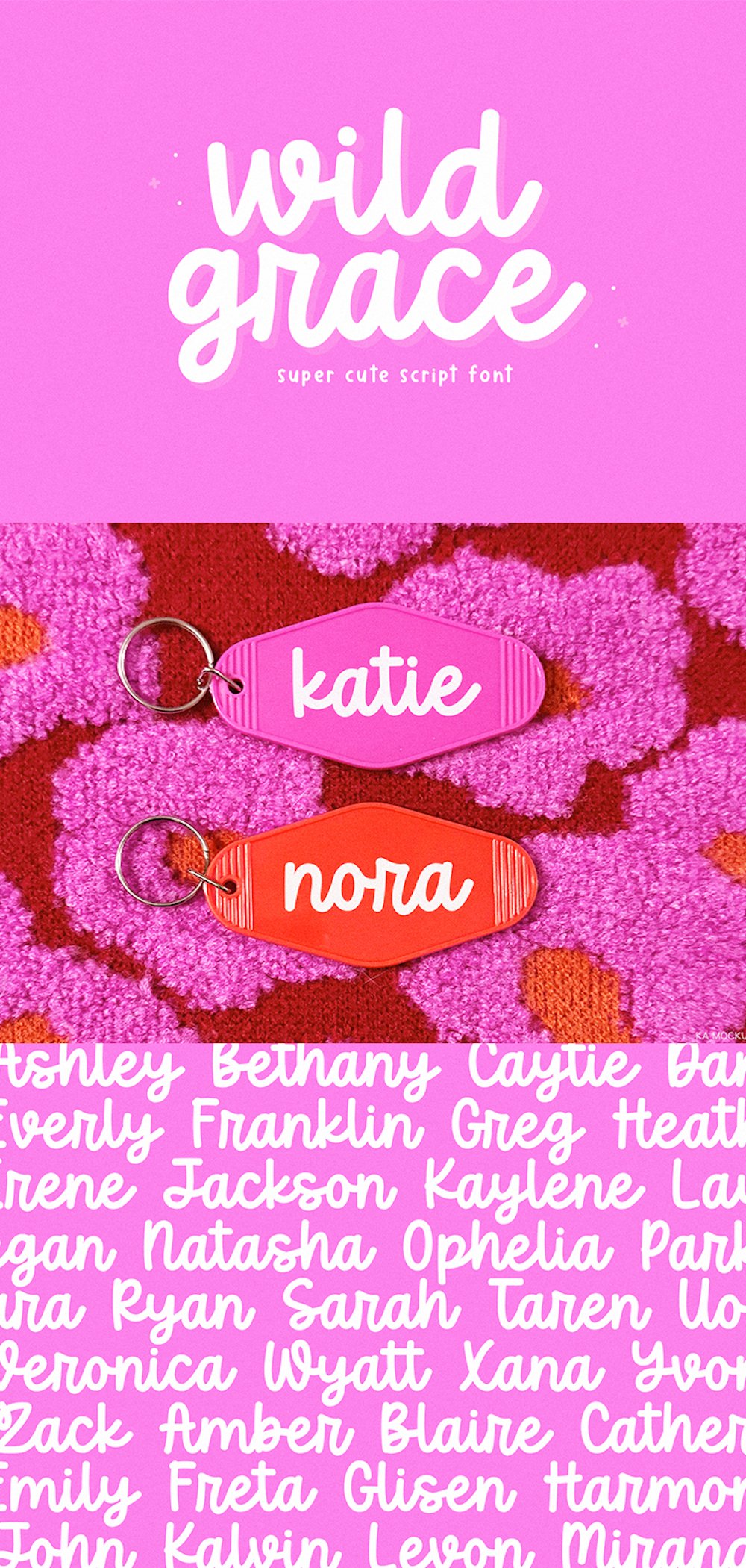 Wild Grace - Cute Script Font