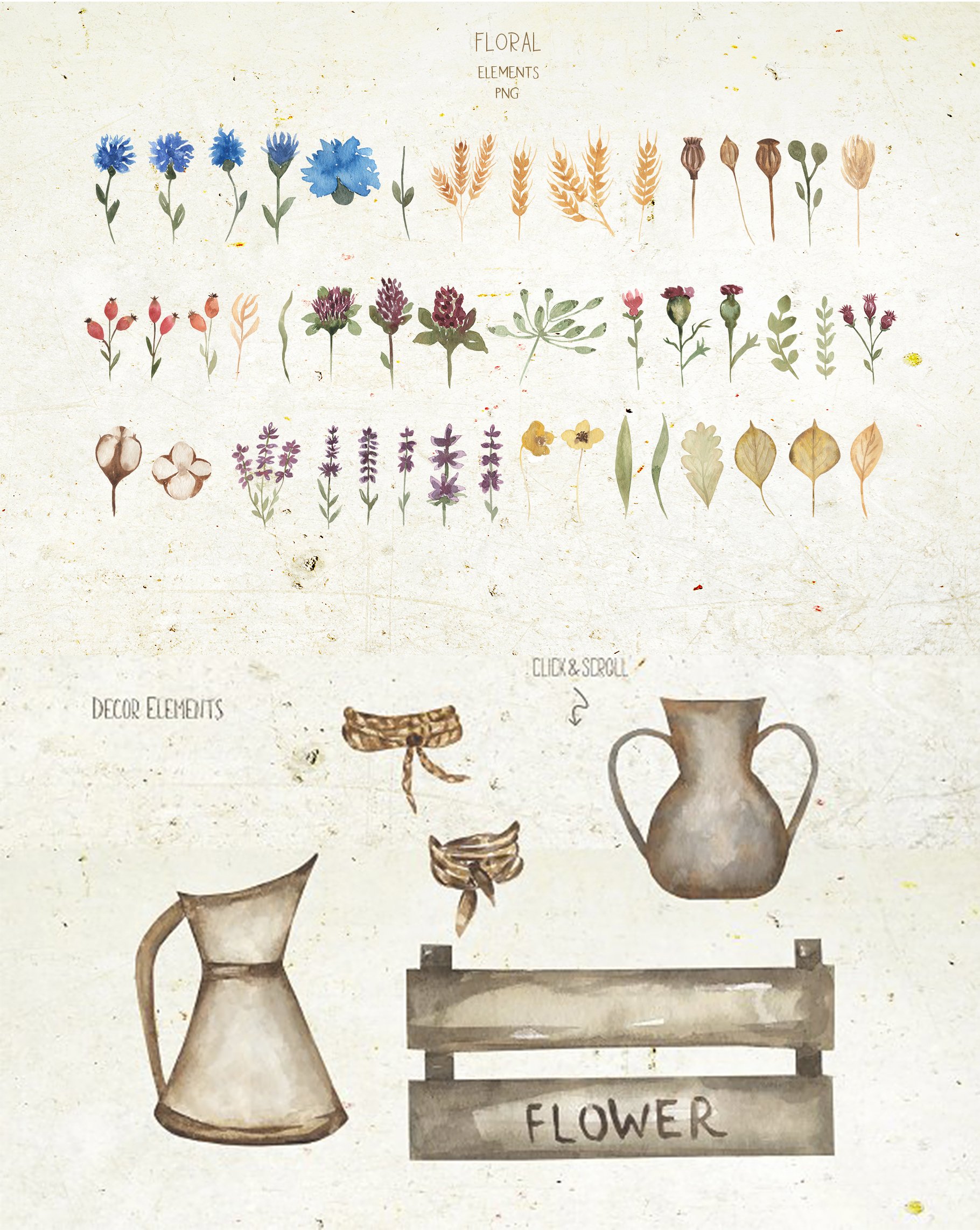 Wildflower bouquet collection Bundle