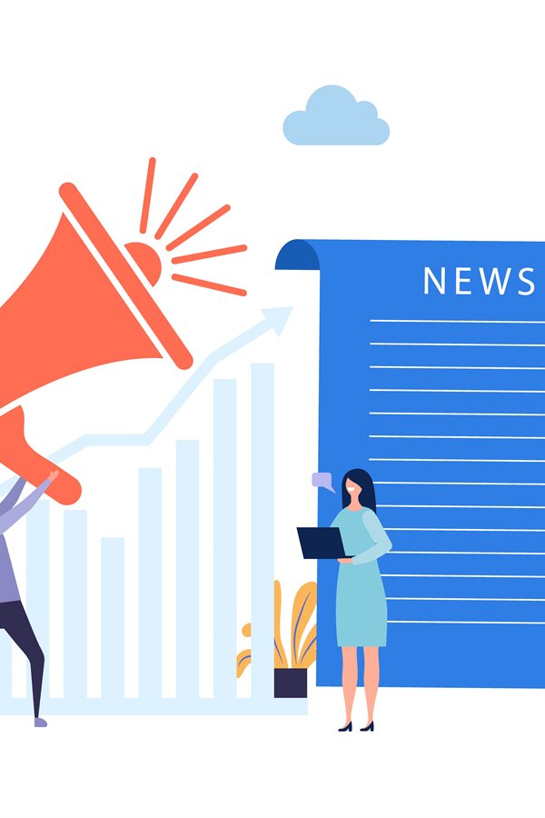 News update. Vector breaking news concept. Reportage illustr