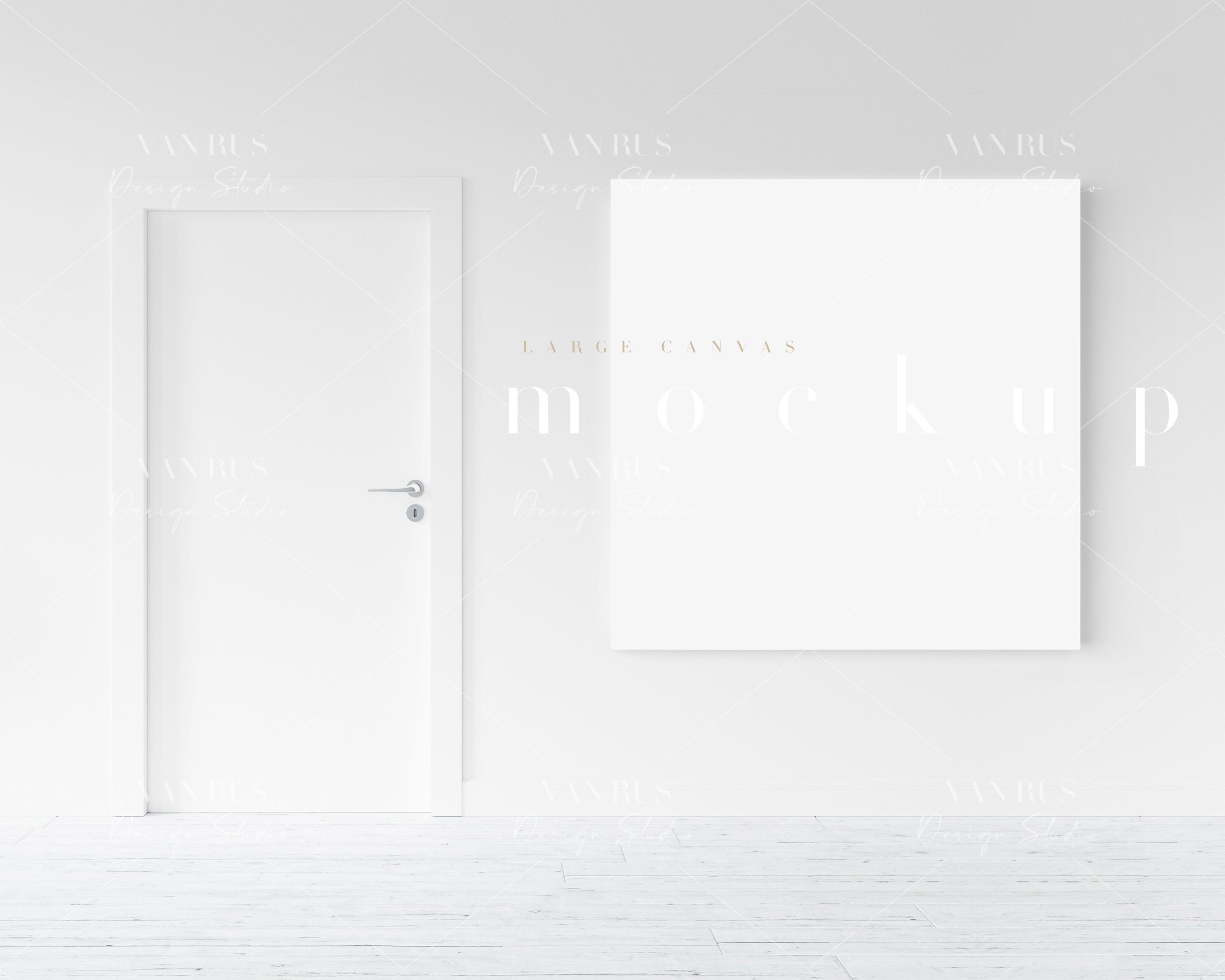 Nordic Large Square Canvas Mockup/JPG PSD Smart Object/H4