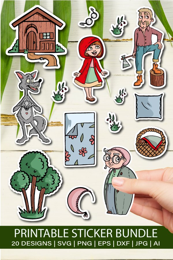 Red Riding Hood Stickers Bundle