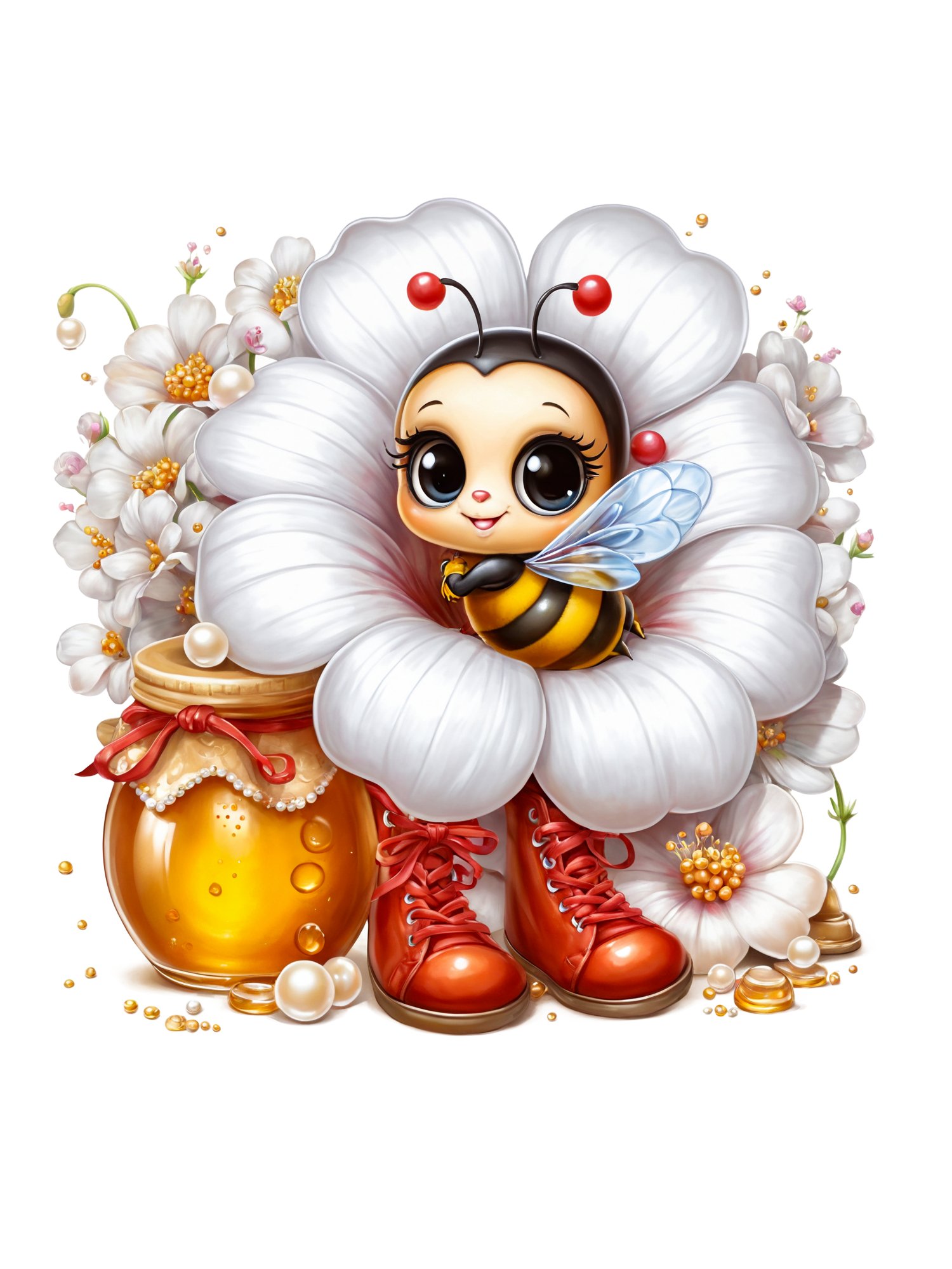 Watercolor Cute Bee Clipart, Bee watercolor painting, PNG,