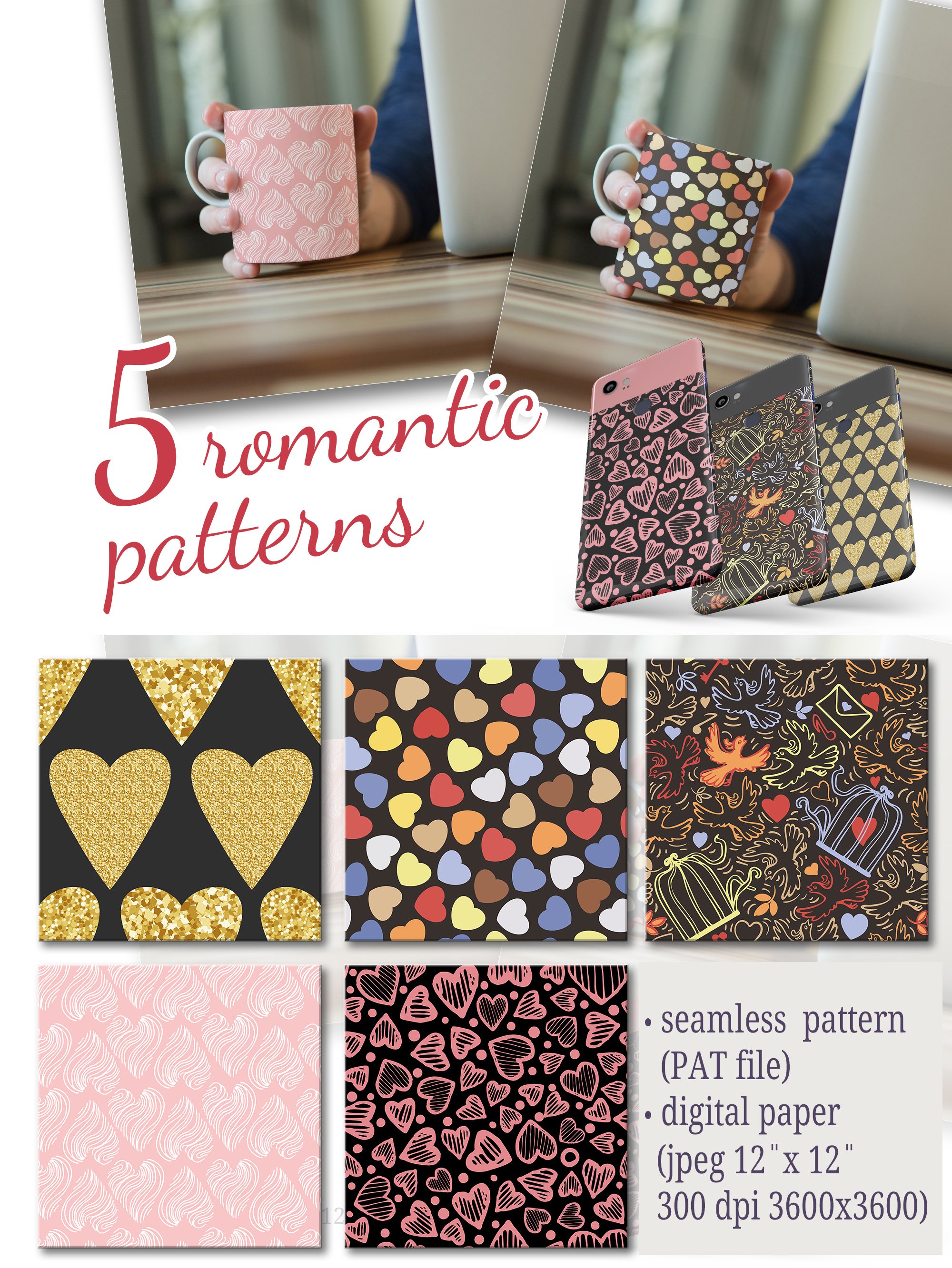 5 Heart Patterns