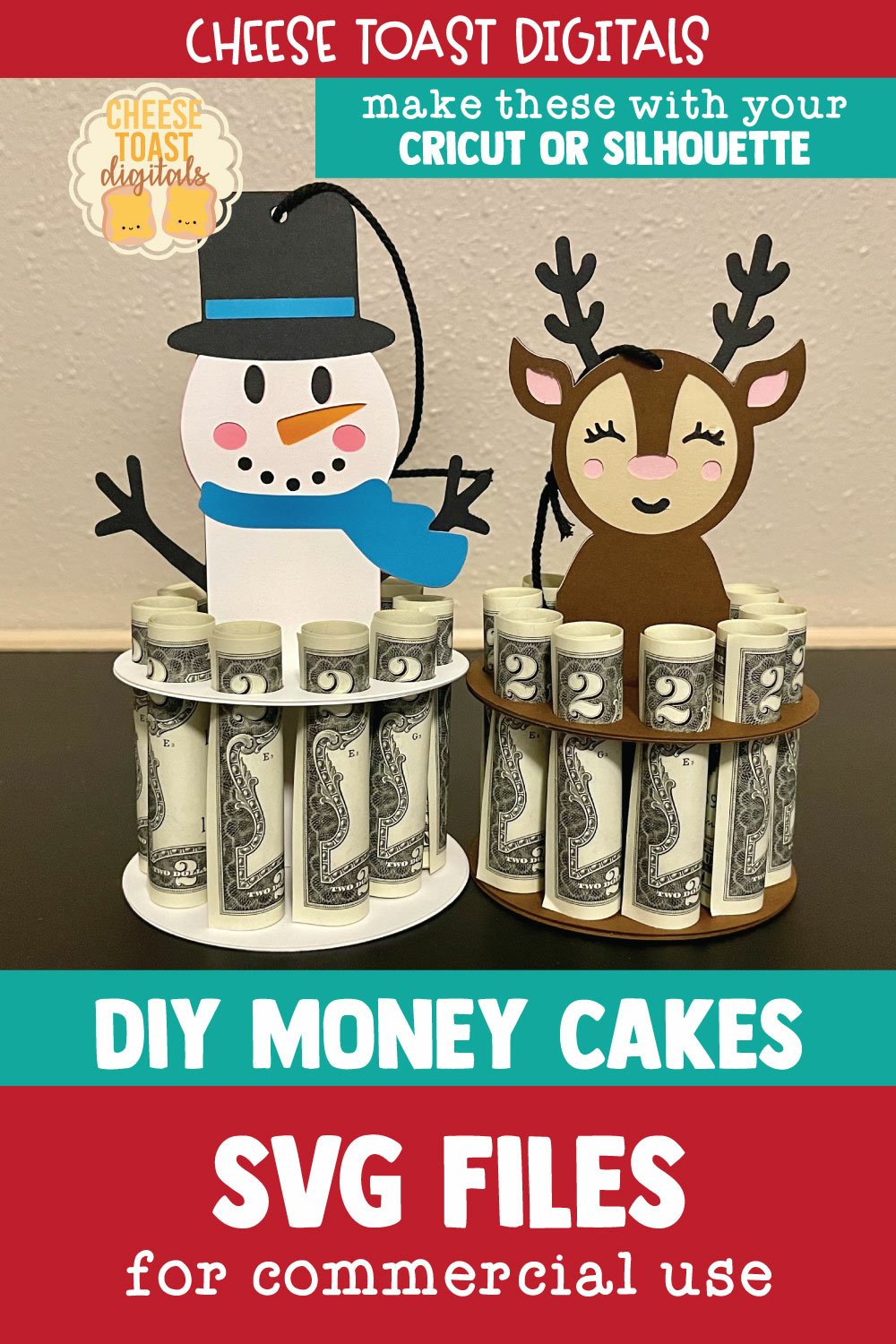 Christmas Money Cake SVG Bundle Vol 2 | DIY Money Holder