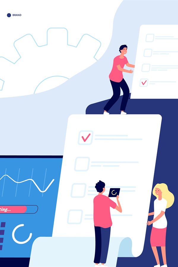 Election landing. Online voting people vote with government