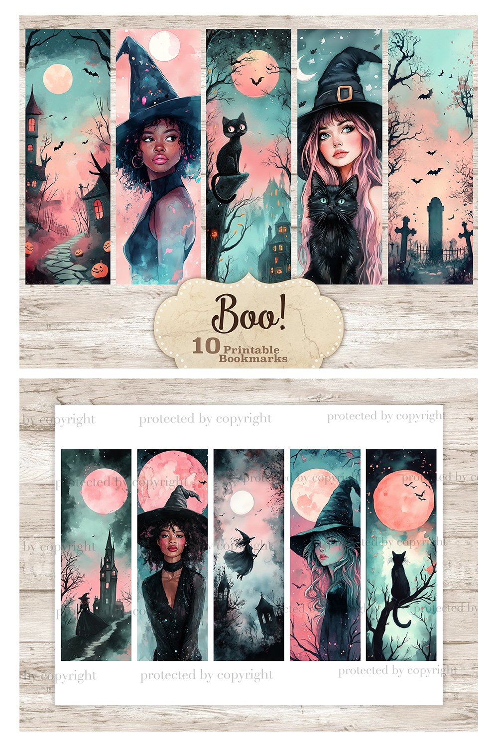 Boo Bookmarks | Halloween Bookmarks Printable