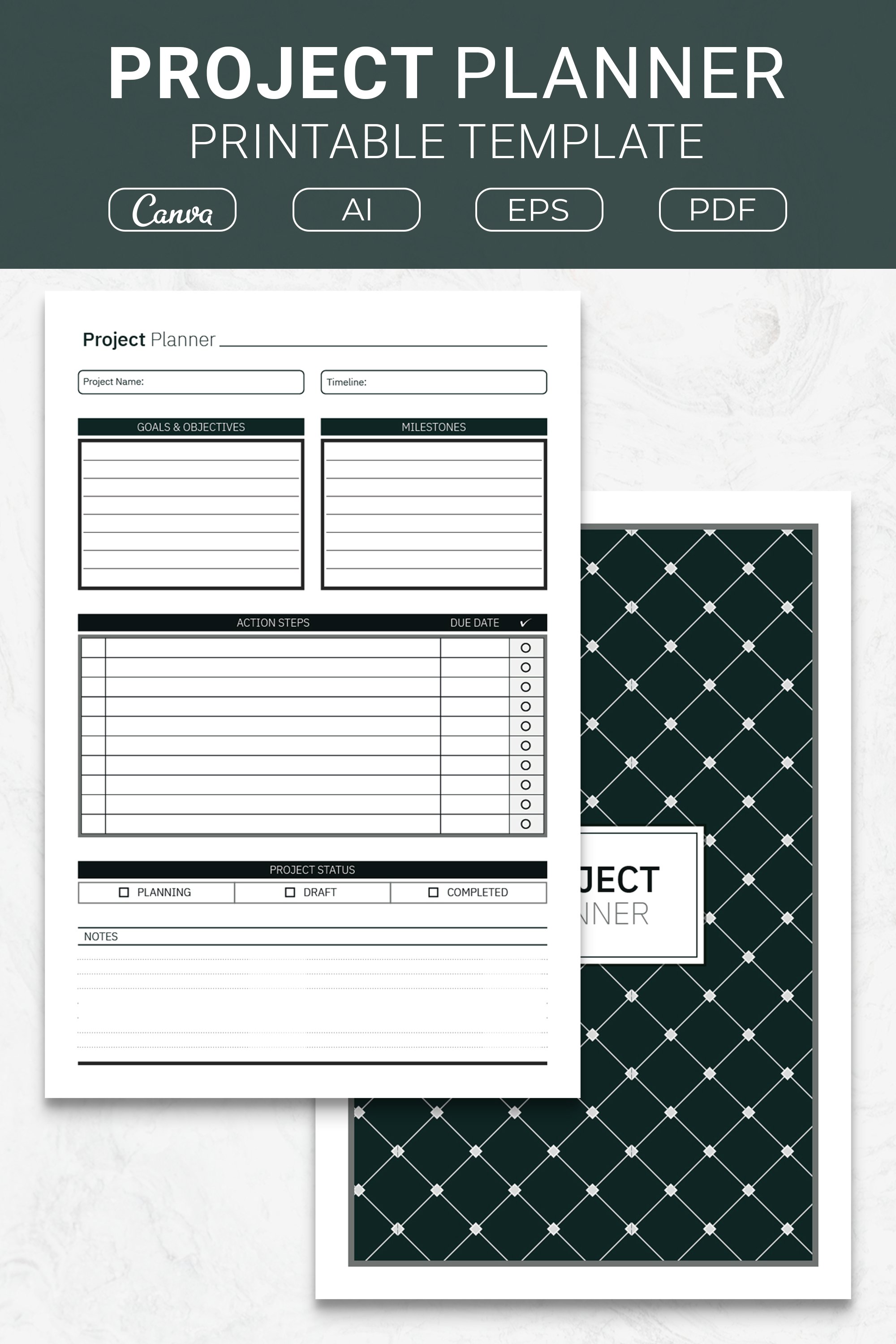 Project Planner Printable Template (2649836)