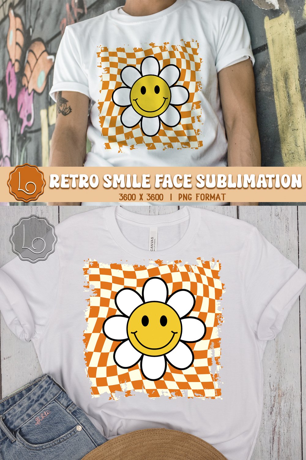 Retro Smile Face Sublimation