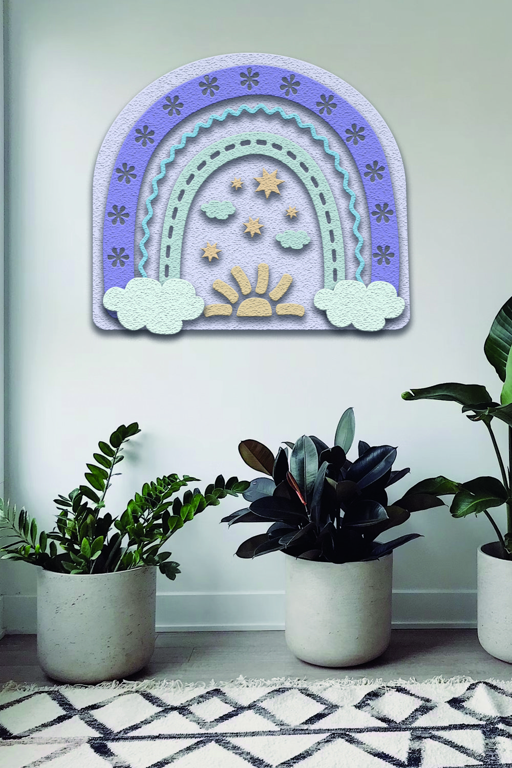 Rainbow Template Decorative Wall Panel