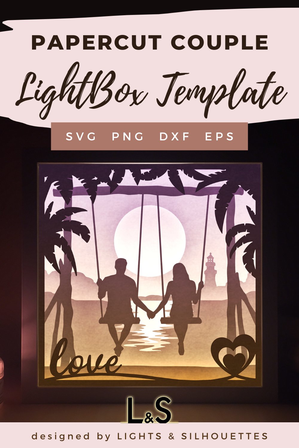 Love Shadow Box | Valentine Paper Crafts