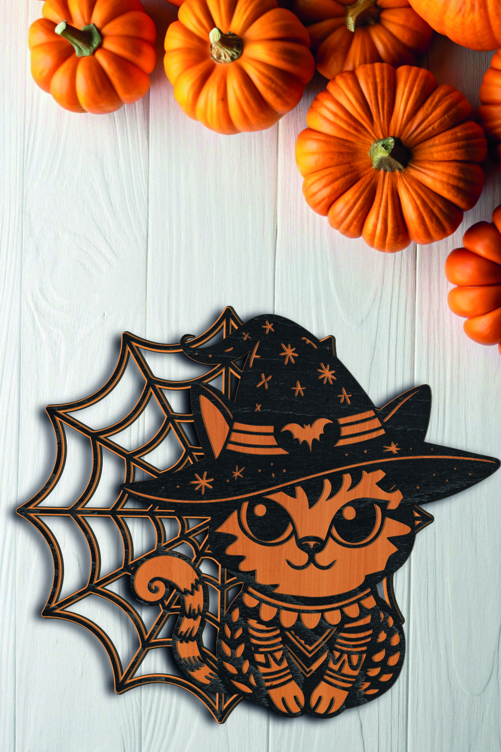 Halloween Witch Cat Door Hanger