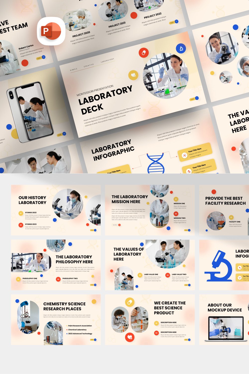 Laboratory Deck Presentation Template