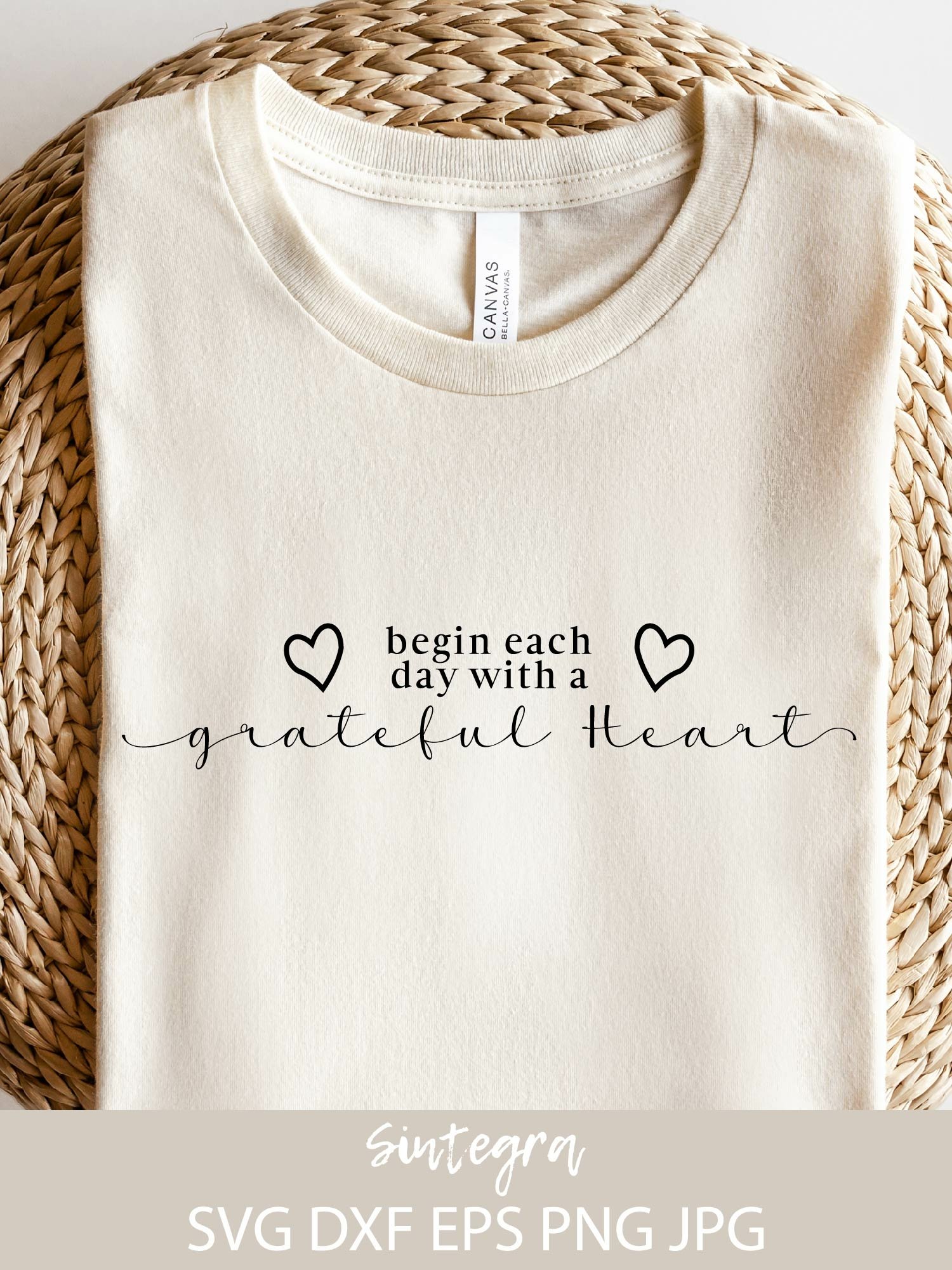 Begin Each Day With A Grateful Heart Svg (2268842)