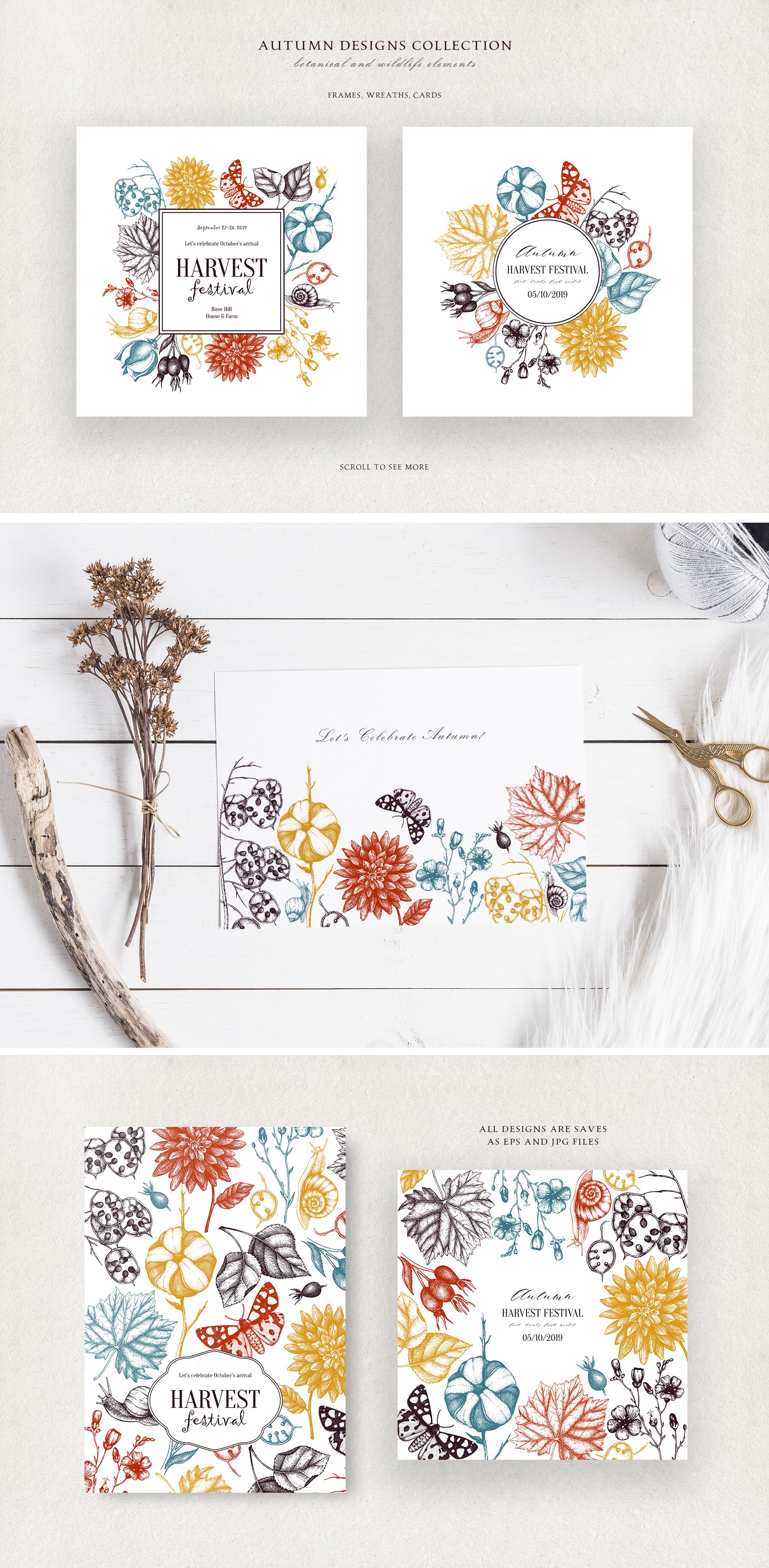 Autumn Design Elements Collection