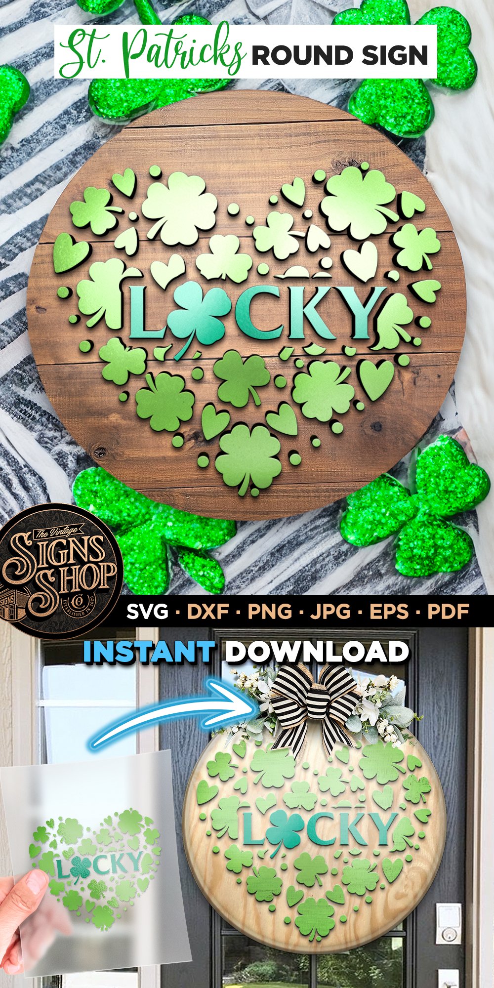 St Patricks Day Door Signs Bundle
