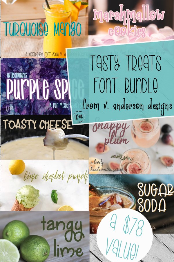 Tasty Treats Font Bundle | Includes 8 Delicious Fonts!