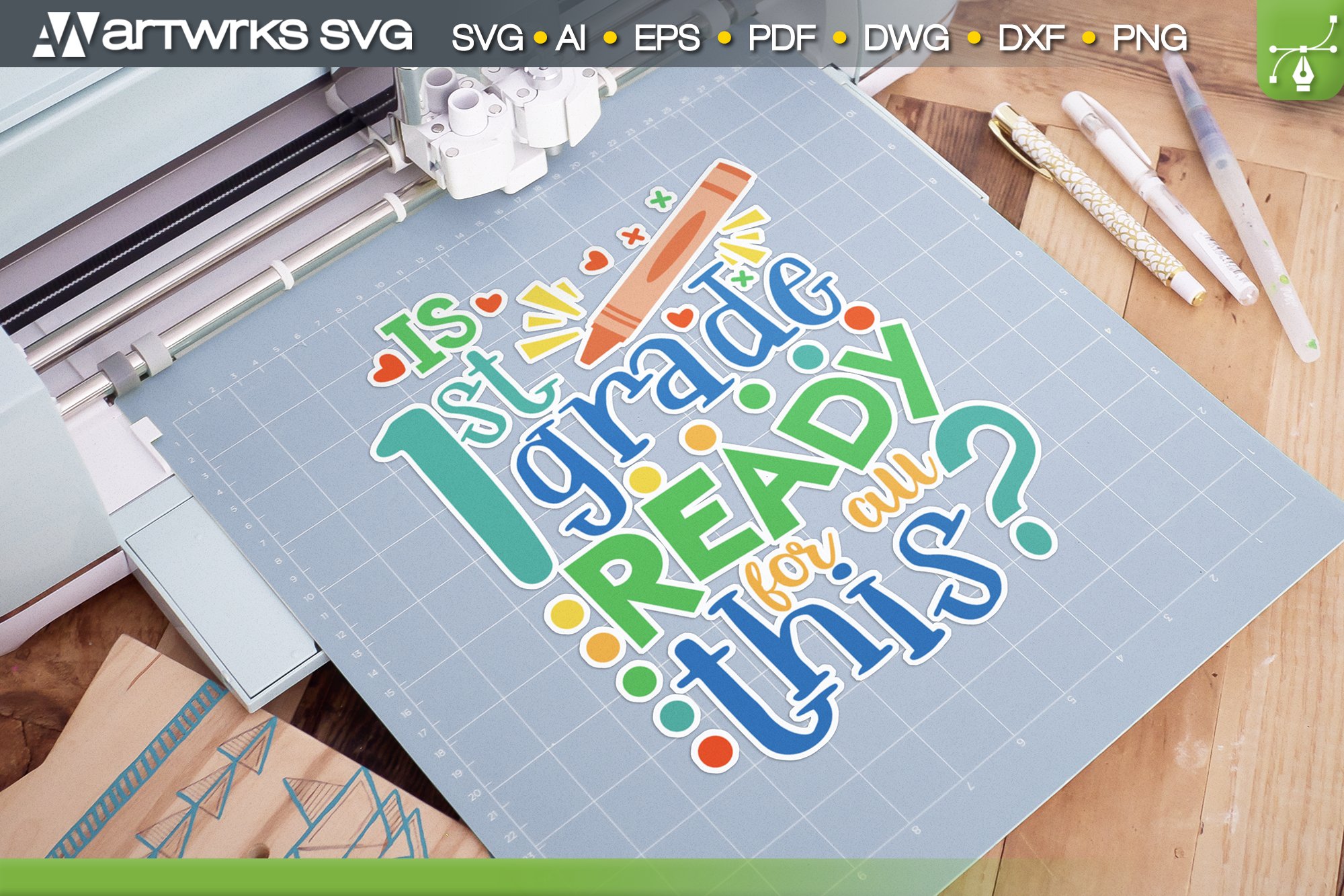 1st GRADE SVG File by ArtWorks SVG