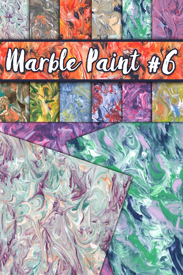 Marble Paint Textures - Set 6 (85451) | Backgrounds | Design Bundles