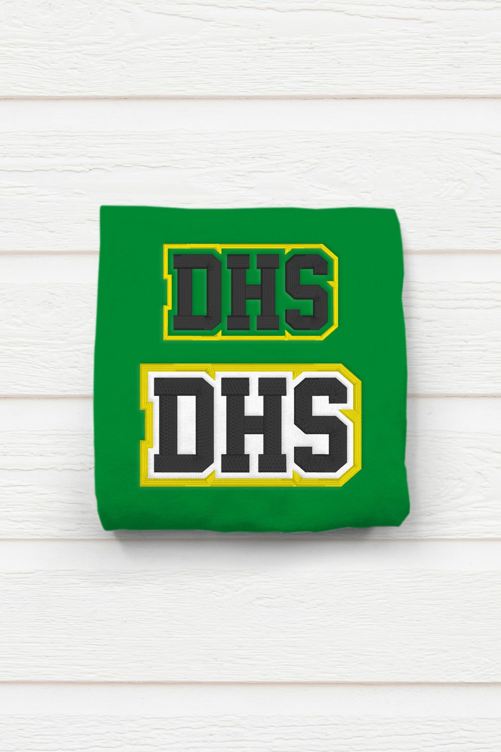 DHS High School Initials Embroidery File