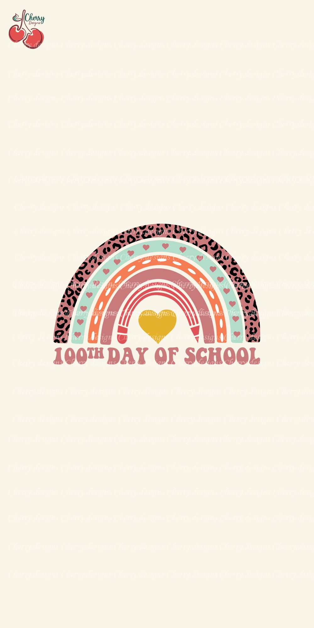 100th Day Of School SVG, 100 Days Of School SVG, Rainbow SVG
