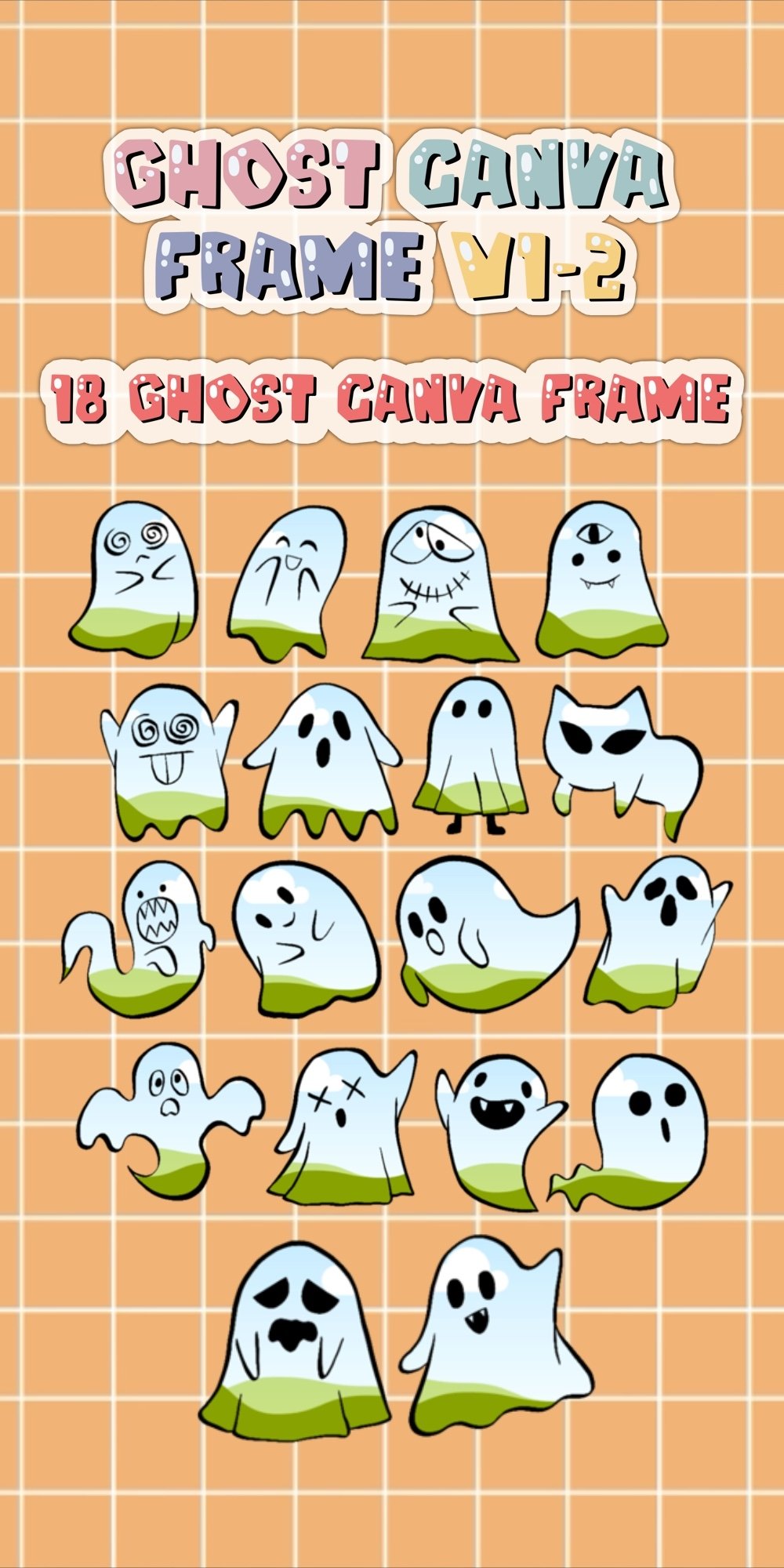 18 Ghost Custom Canva Frame
