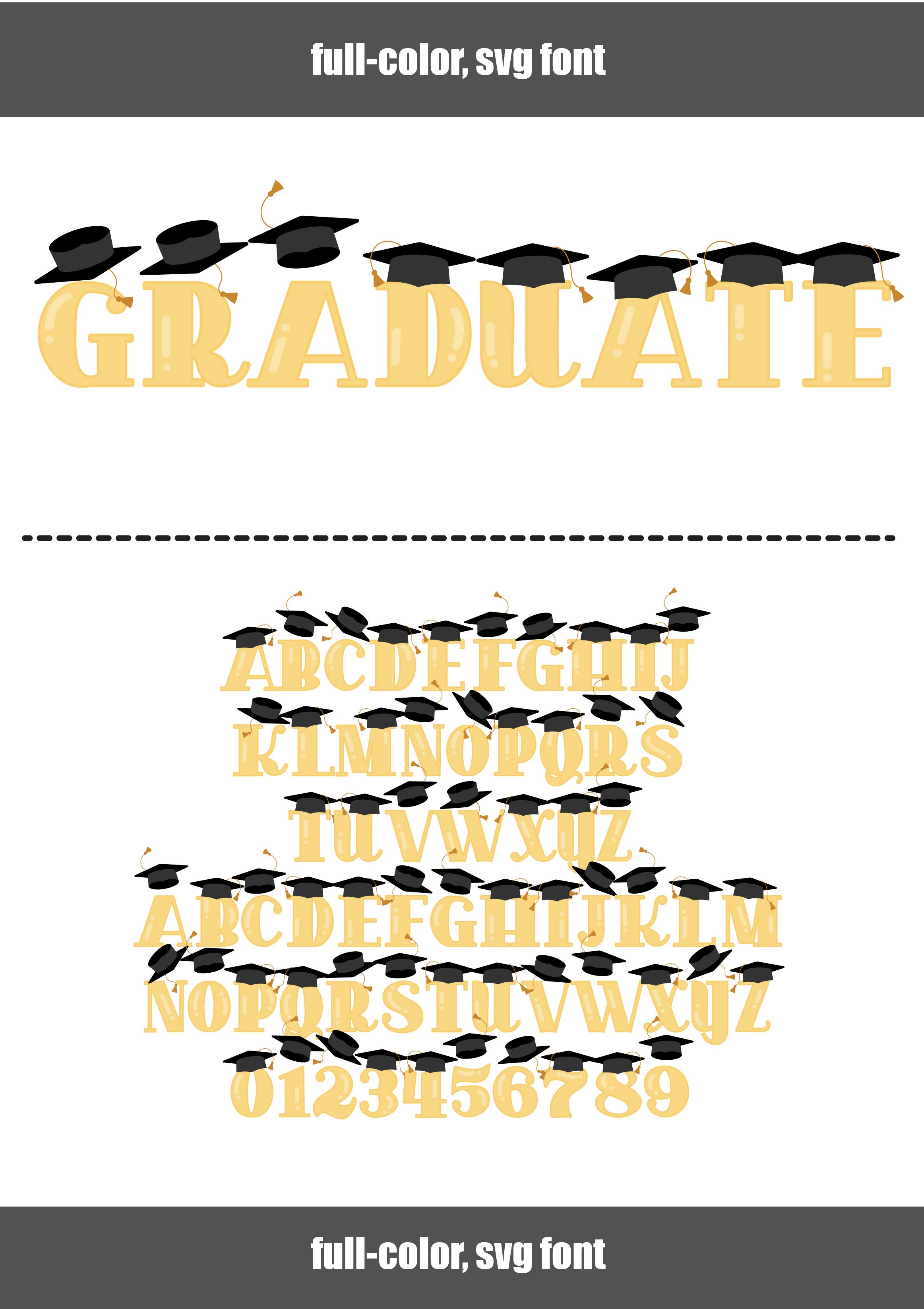 Full Color SVG school and teacher font