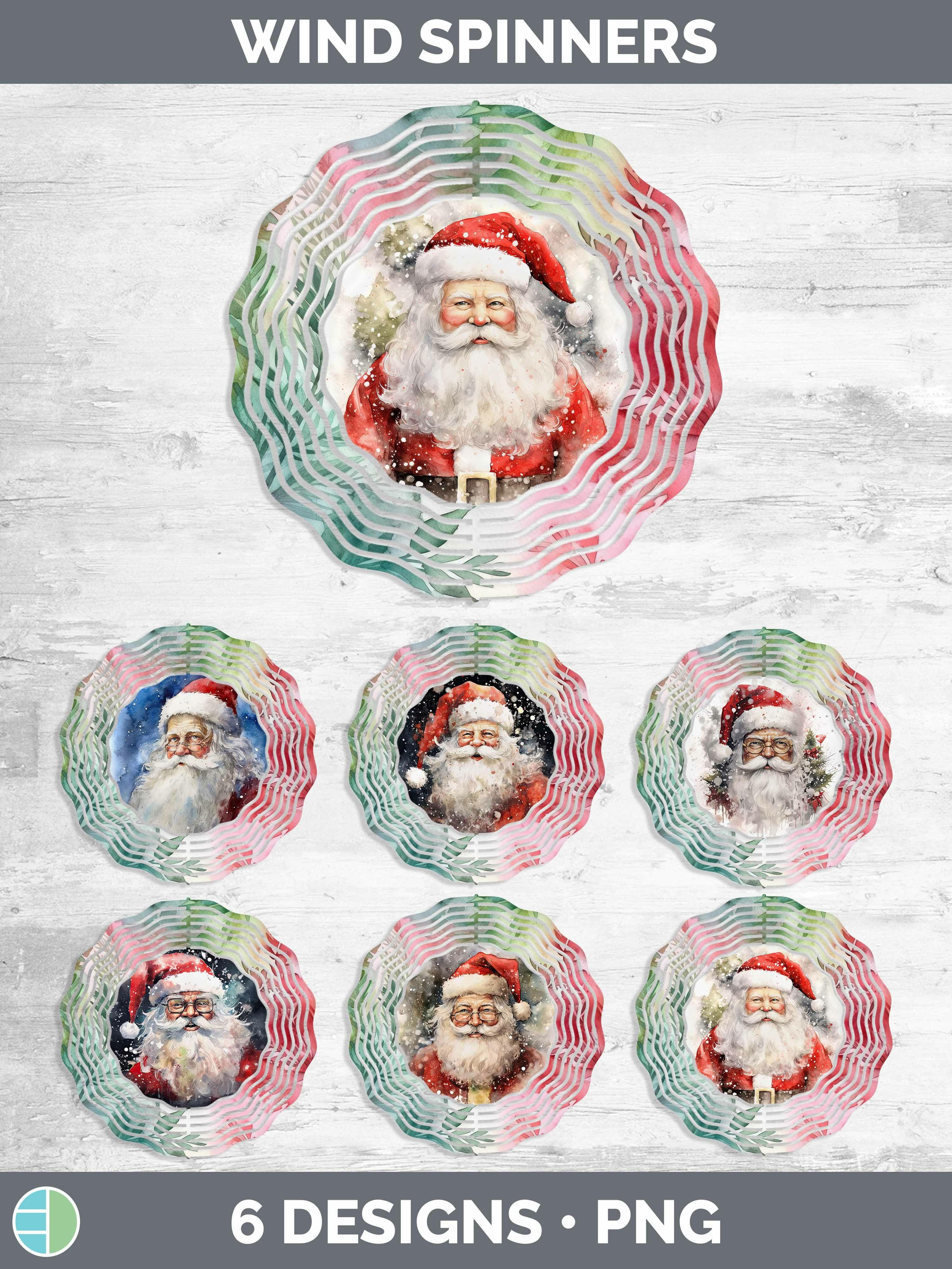 Christmas Santa Wind Spinner | Bundle Spinner Designs