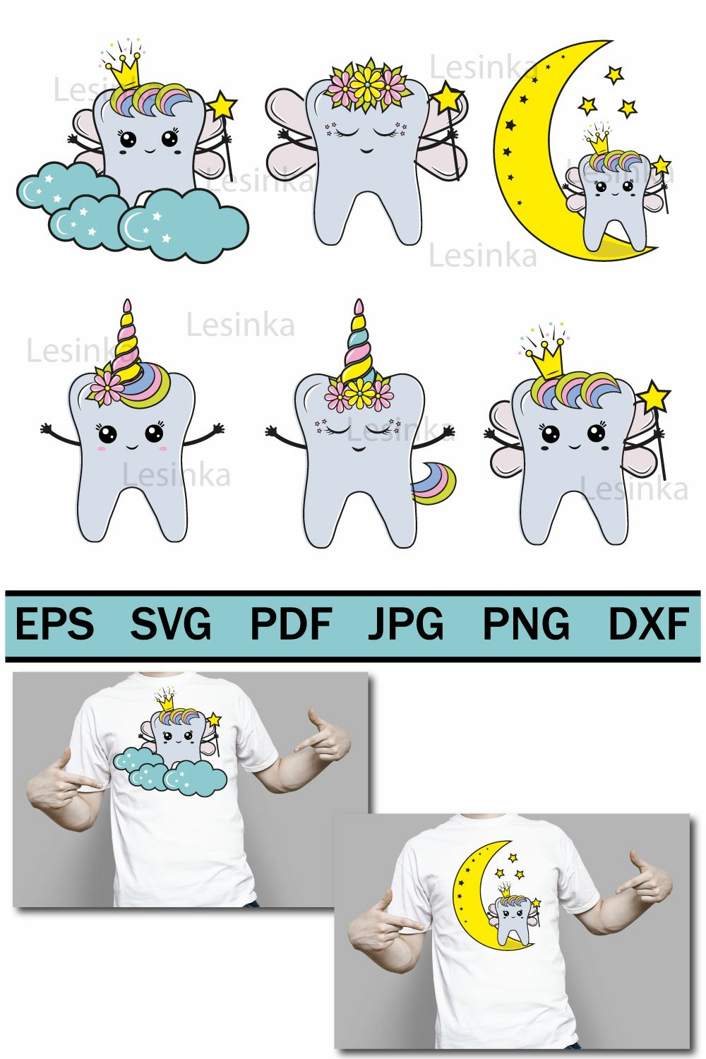 Bundle tooth fairy, svg-clipart, file for clipping