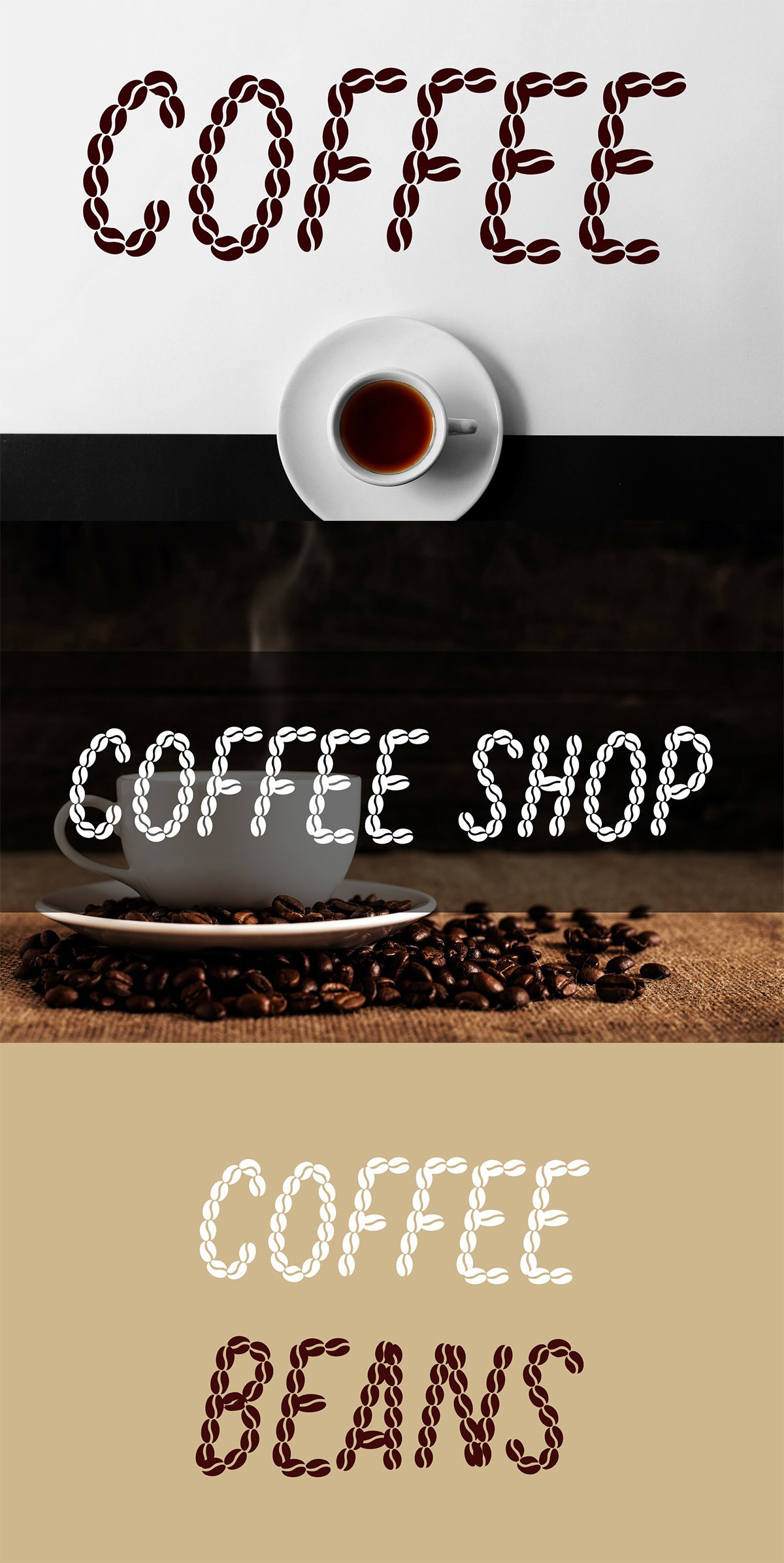 Coffee Beans Font