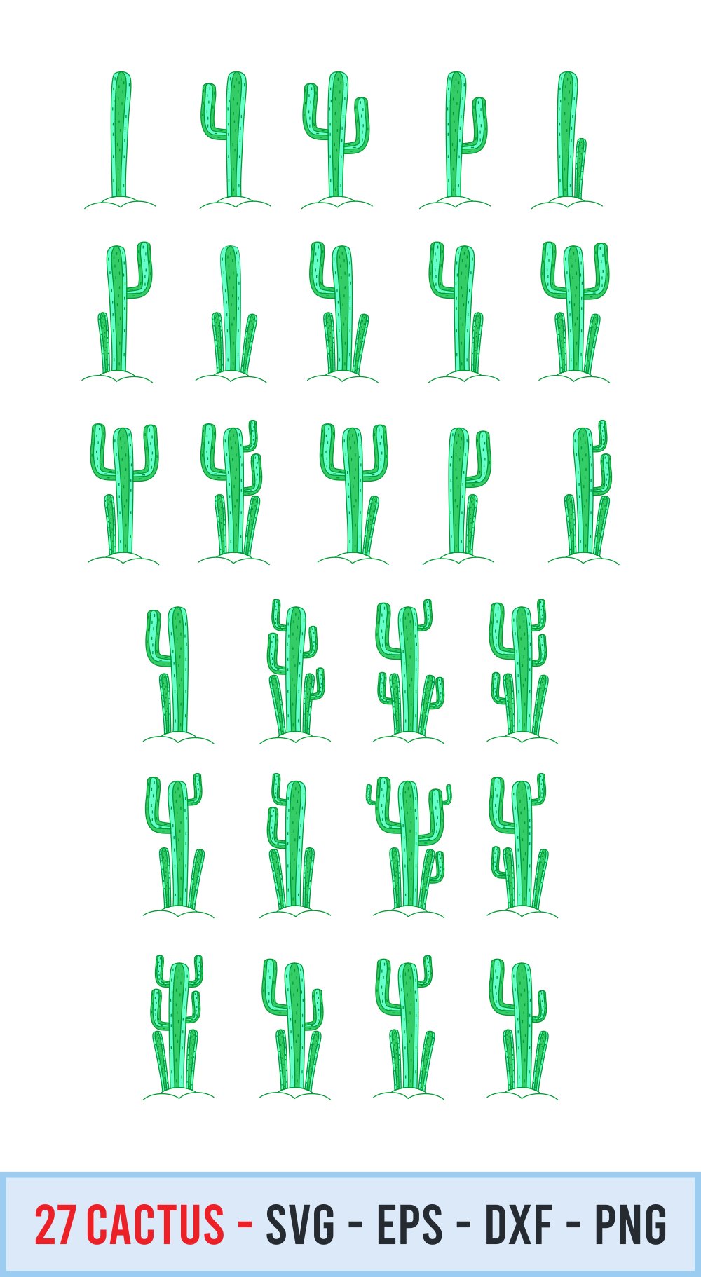 Exclusive 27 Cactus SVG Bundle