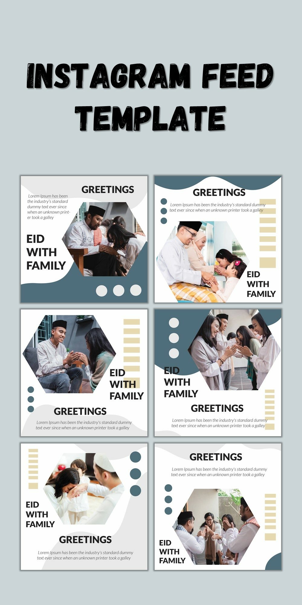 Instagram Feed Template - Greetings