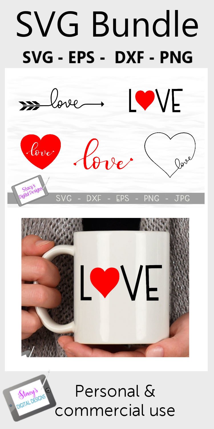 Love SVG Bundle | 5 Valentine's Day SVG files