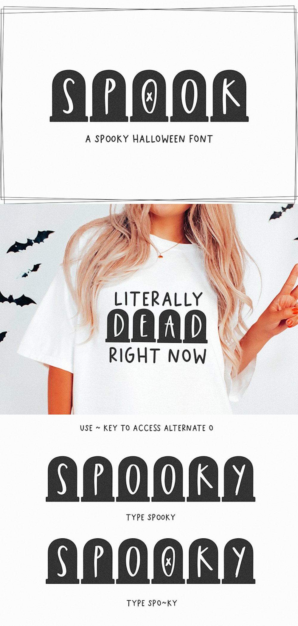 Spook - Spooky Tombstone Font