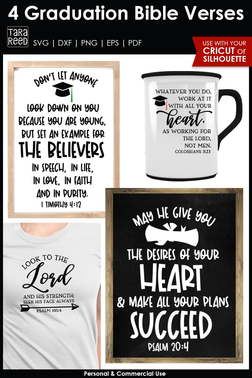 4 Graduation Bible Verses | Graduation Gift