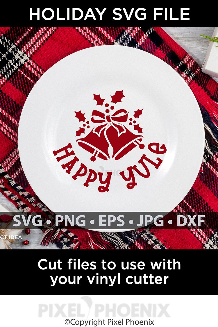 Happy Yule SVG | Pagan Christmas SVG