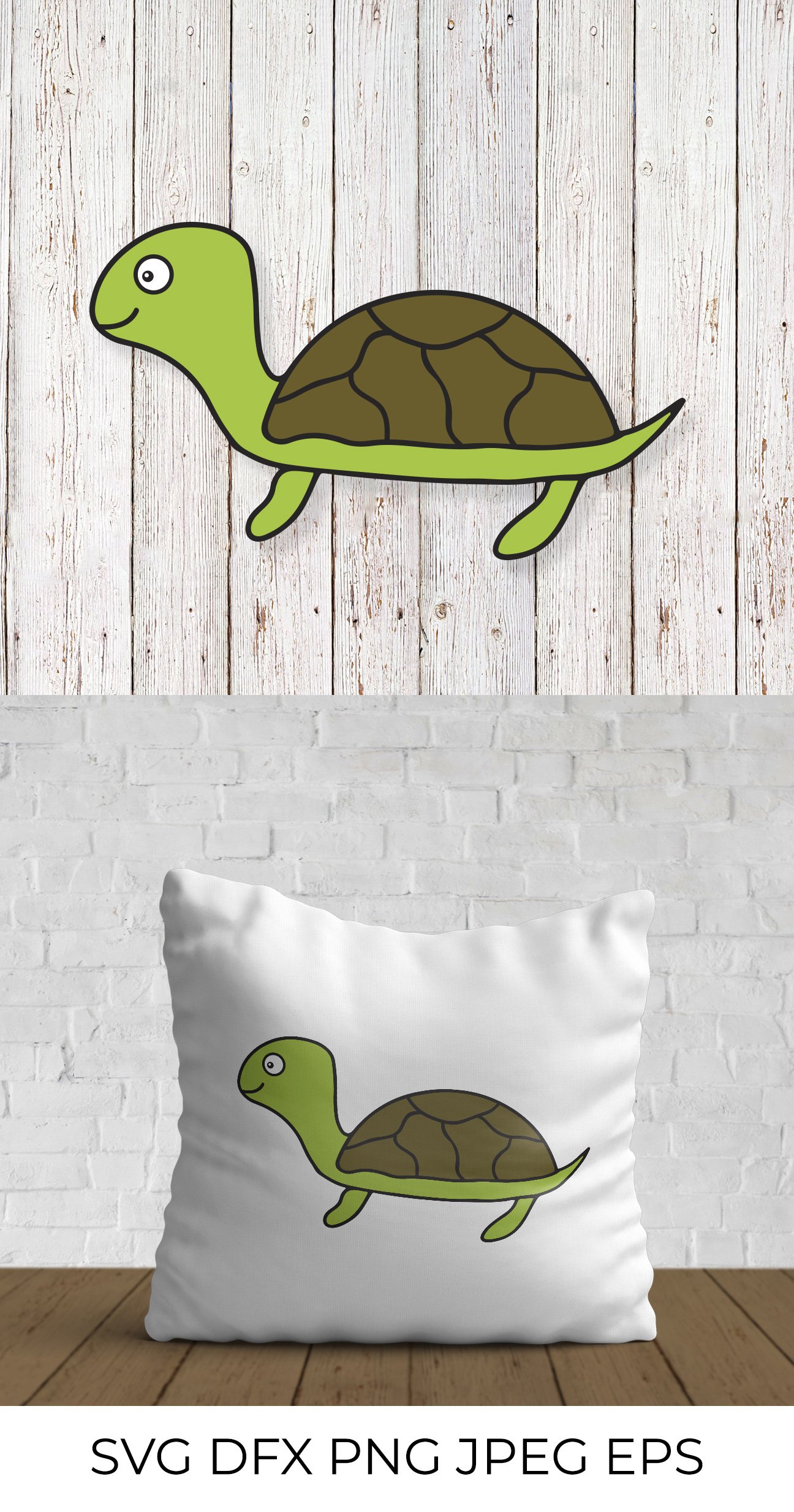 Cute cartoon turtle SVG. Hand drawn turtle cut file.