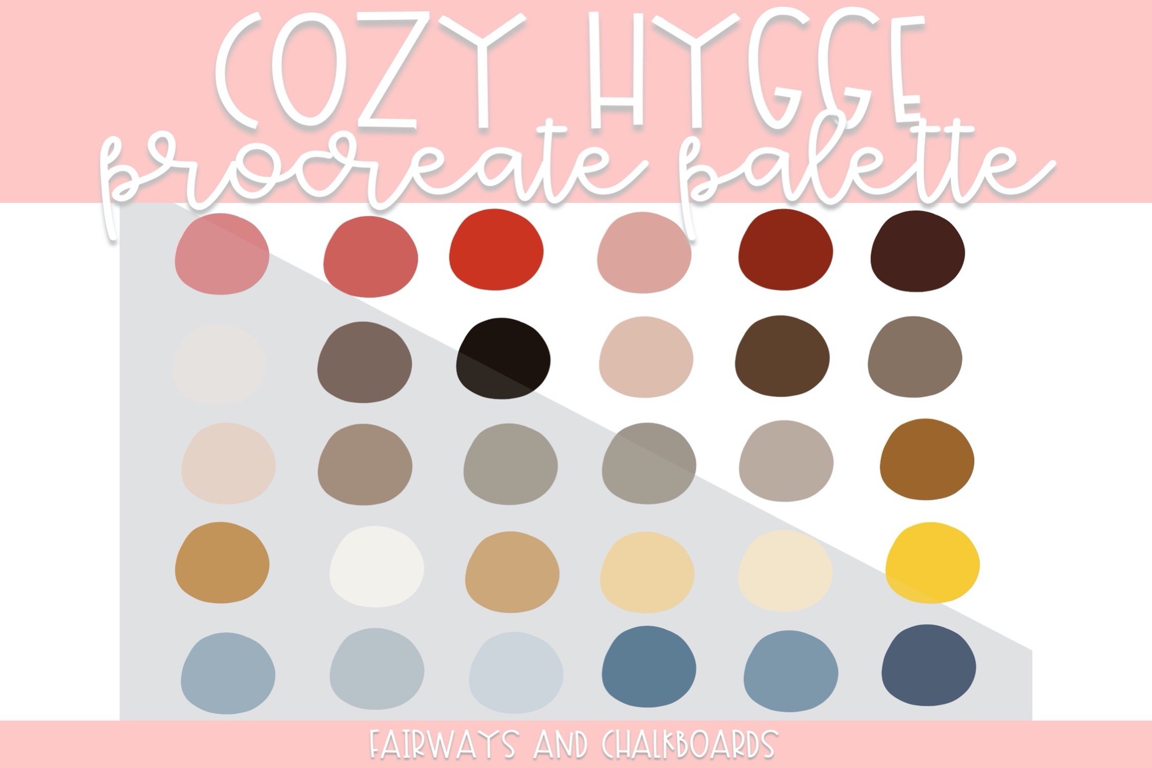 Cozy Hygge Winter Procreate Color Palette