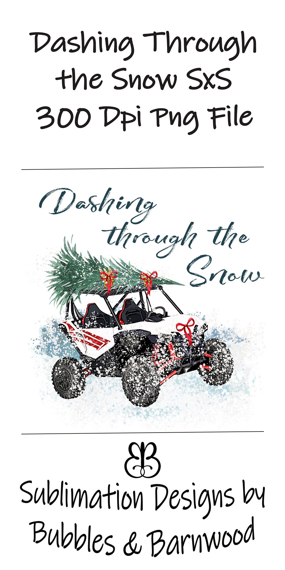 Christmas, Dashing Through the Snow, SxS, Atv, Utv, Png