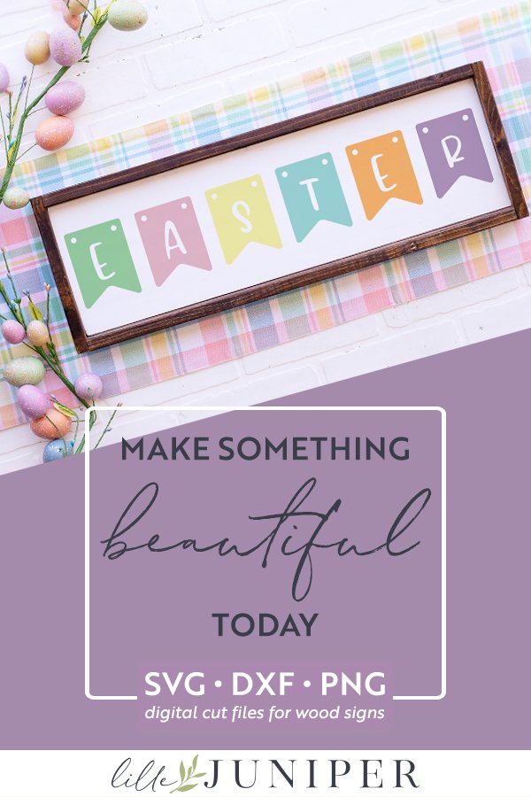 Easter Banner SVG Files, Spring SVG