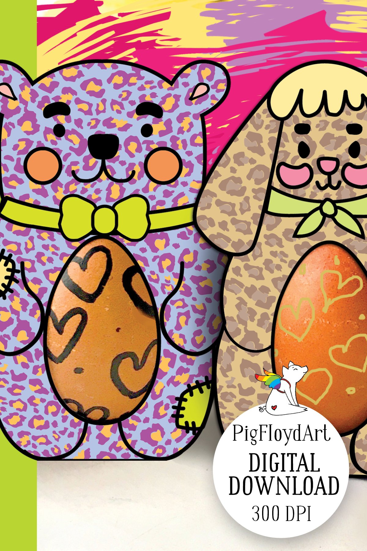 LEOPARD EASTER EGG HOLDERS, Kids Craft, DIY Easter Design