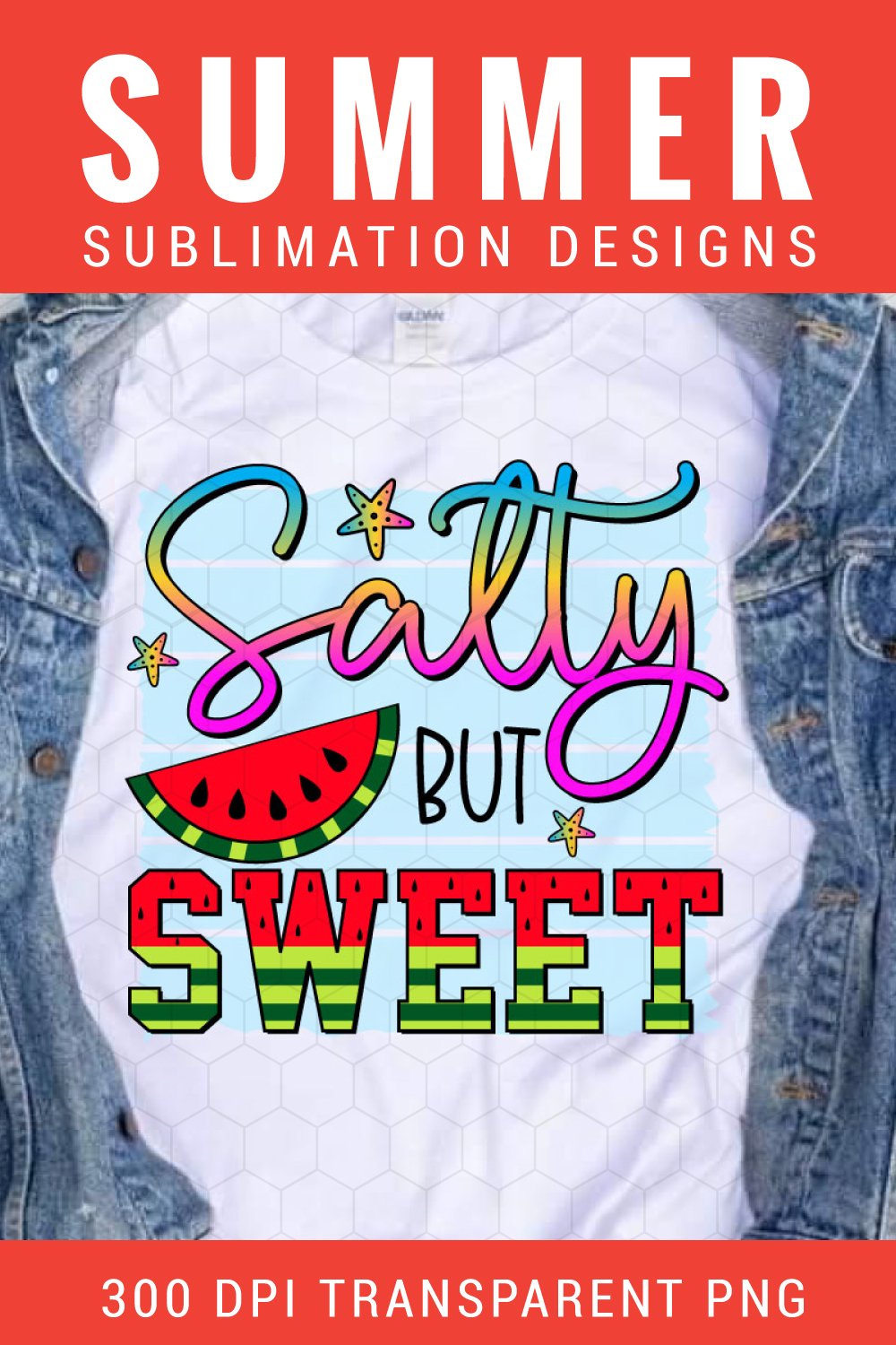 Salty But Sweet - Summer Sublimation Design