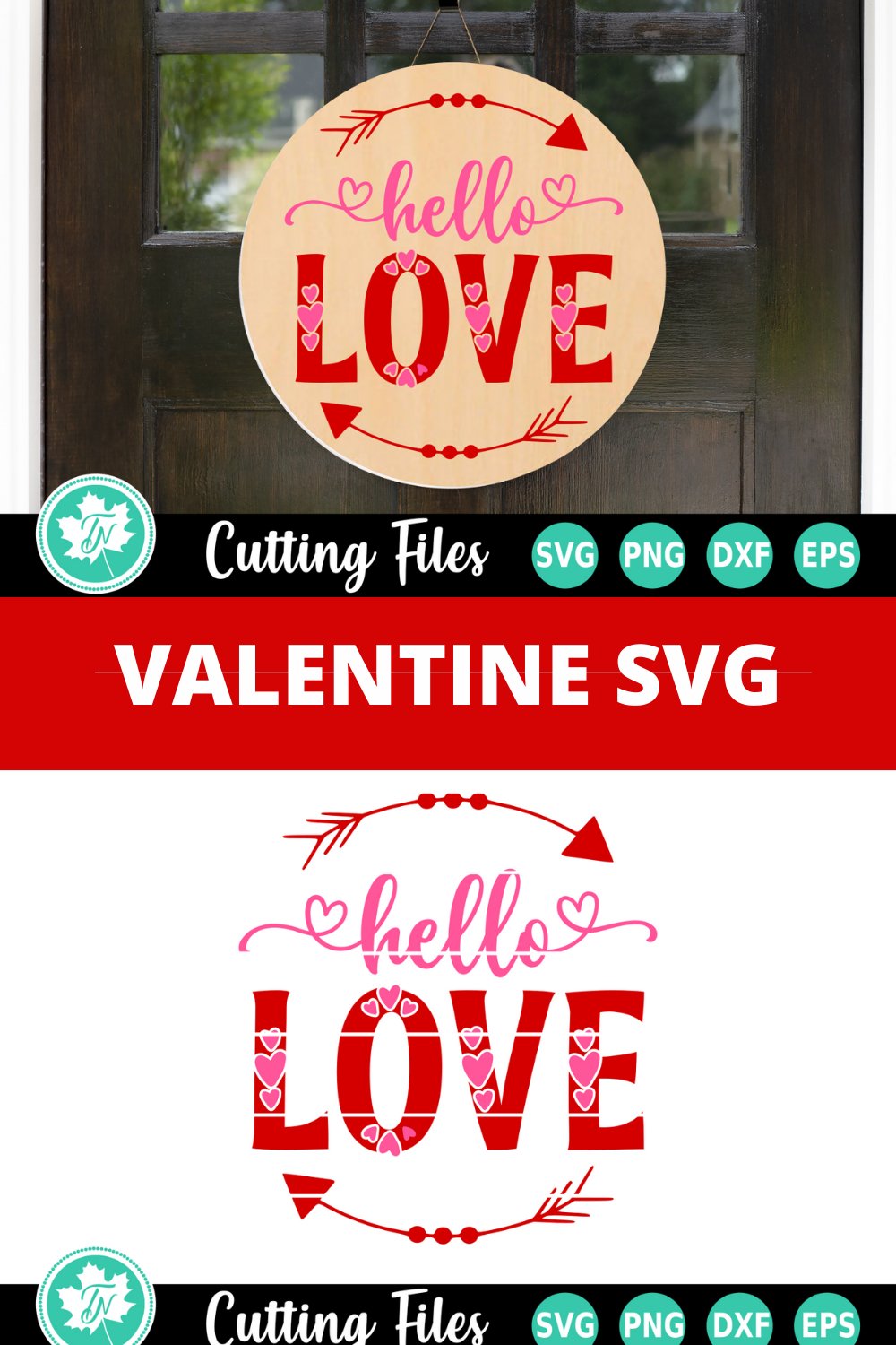 Valentine SVG | Hello Love Sign