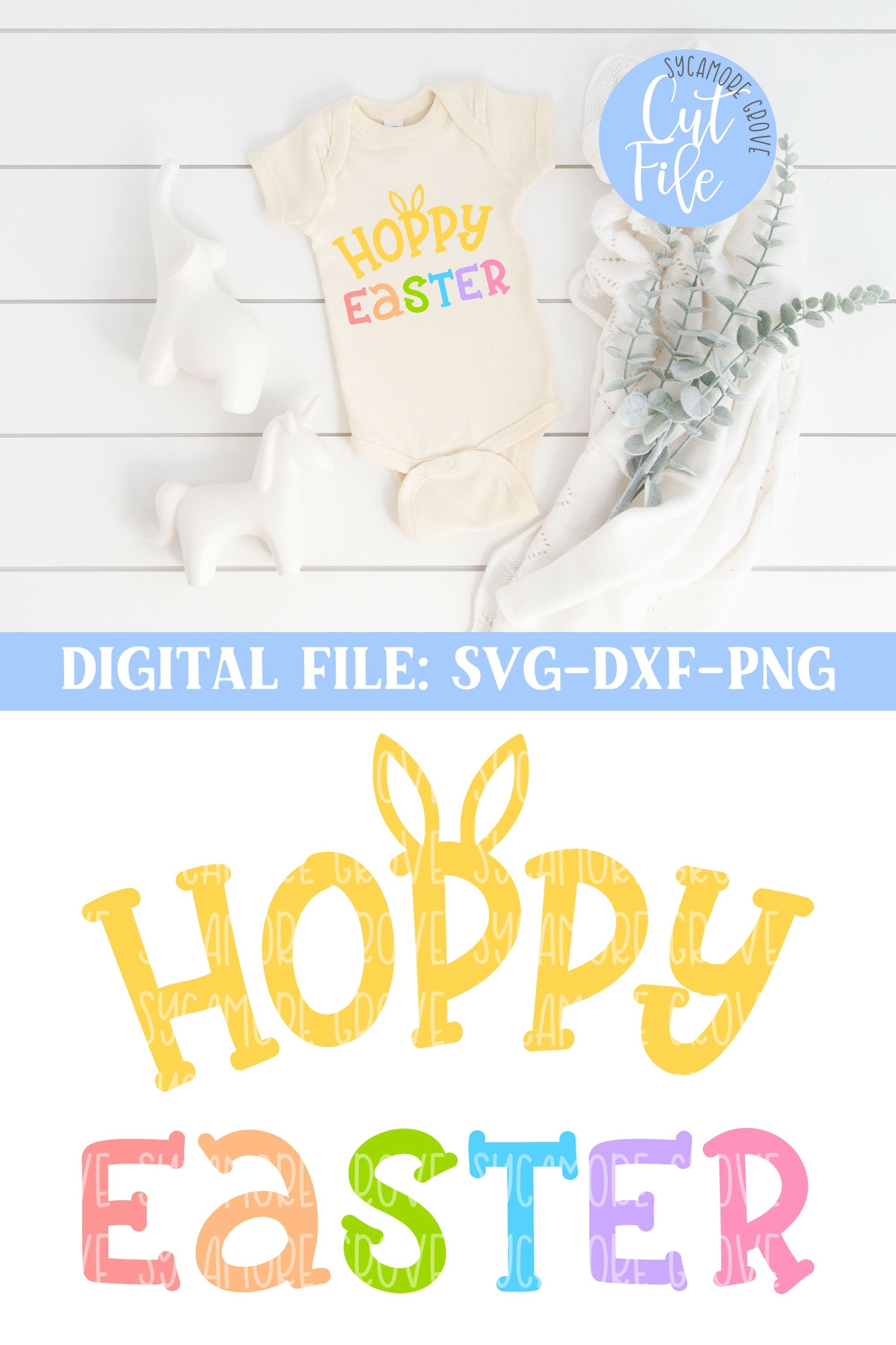 Hoppy Easter SVG for Cutting Machines