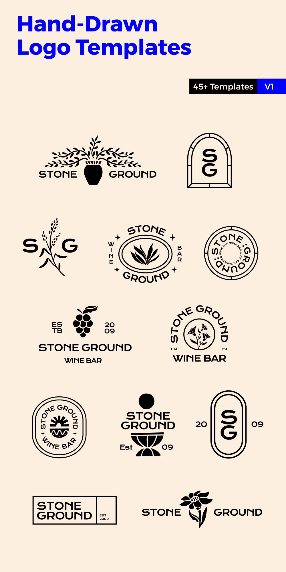 Hand Drawn Logo Templates