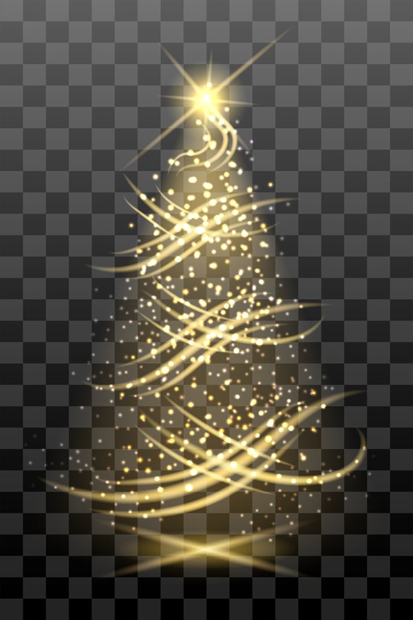 Lighting bright christmas tree