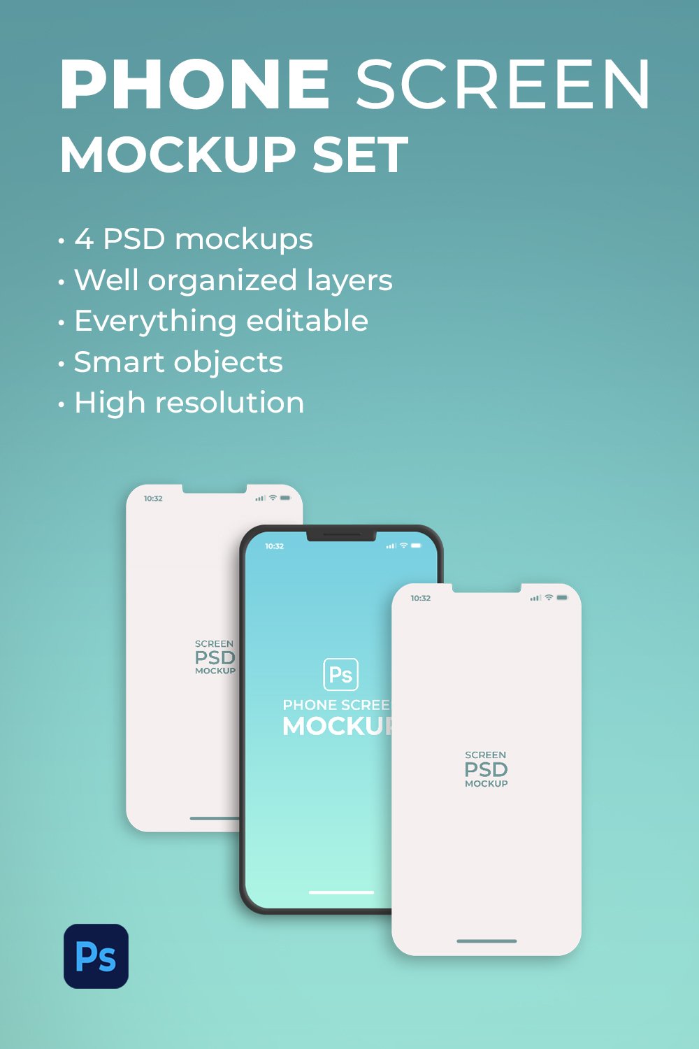 Phone Screen Mockup Set (2404382)