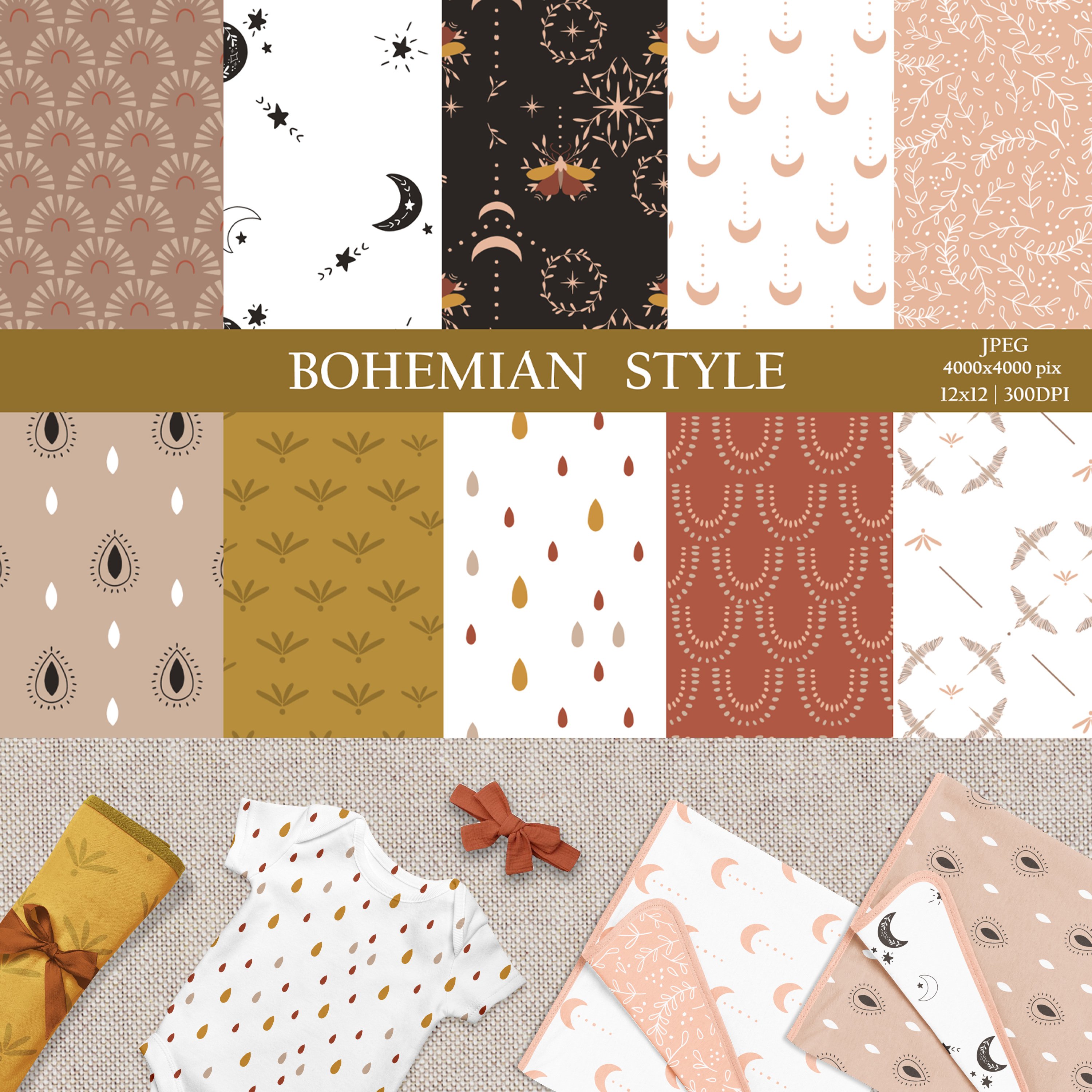 Boho digital paper (651152)